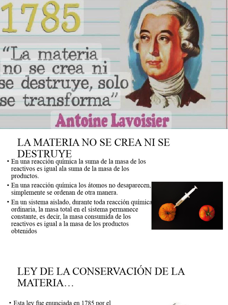 La Materia No Se Crea Ni Se Destruye | PDF