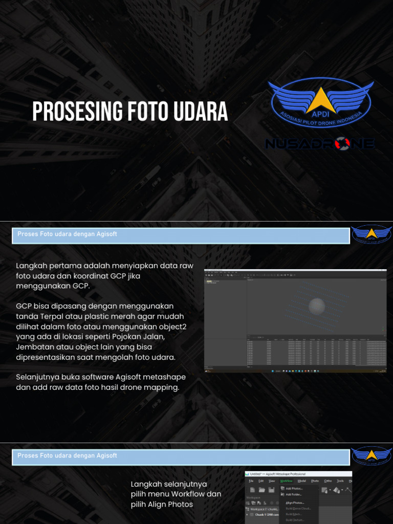 Processing Data Foto Udara | PDF | Komputer | Teknologi & Rekayasa