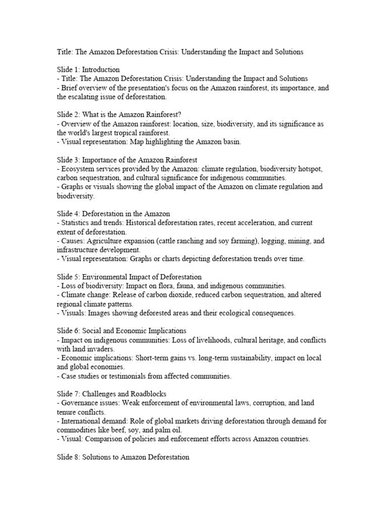 The Amazon Deforestation Crisis: Understanding The Impact and Solutions ...