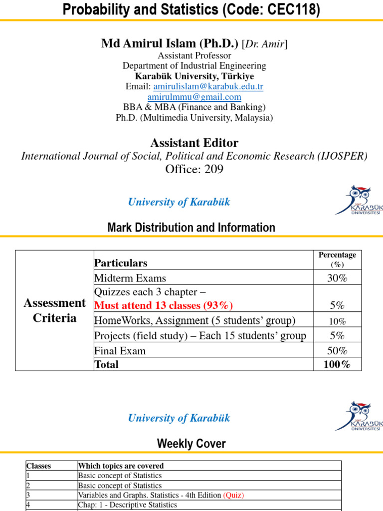 STAT - Week-1 - 2 - Class | PDF | Statistics | Sampling (Statistics)