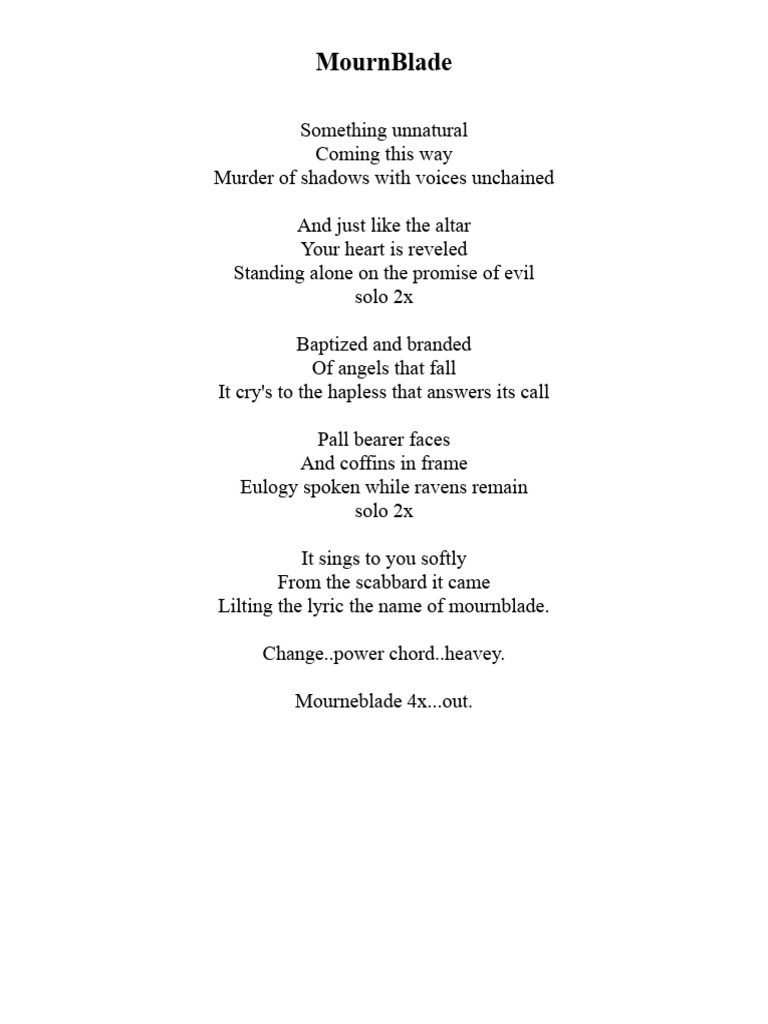 5 Mournblade | PDF