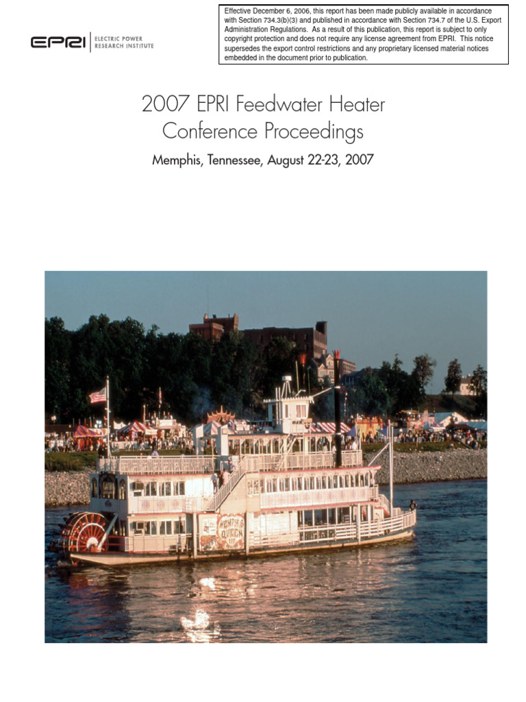 2007 EPRI Feedwater Heater Conference Proceedings | PDF | Welding ...