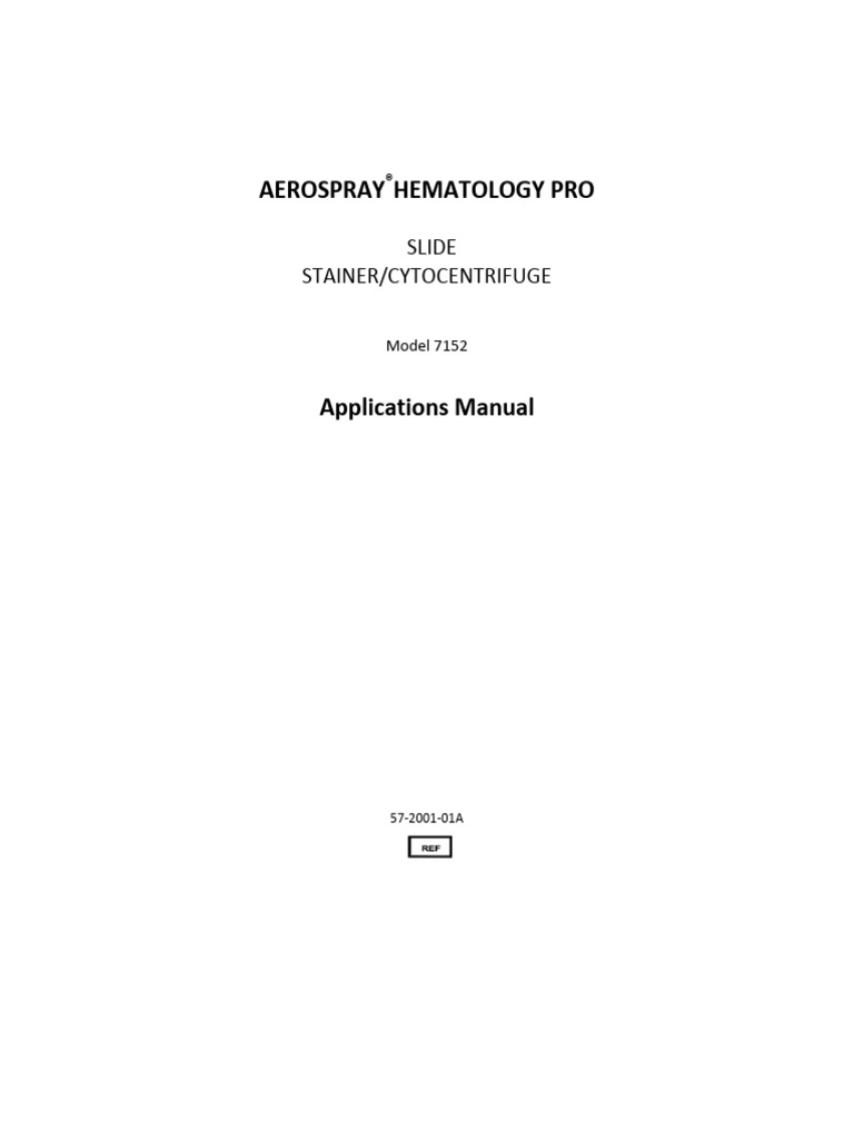 7152 - Application Manual | PDF | Staining