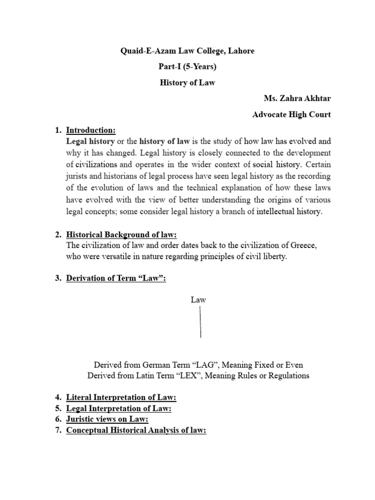 History of Law | PDF | Common Law | Ancient Rome