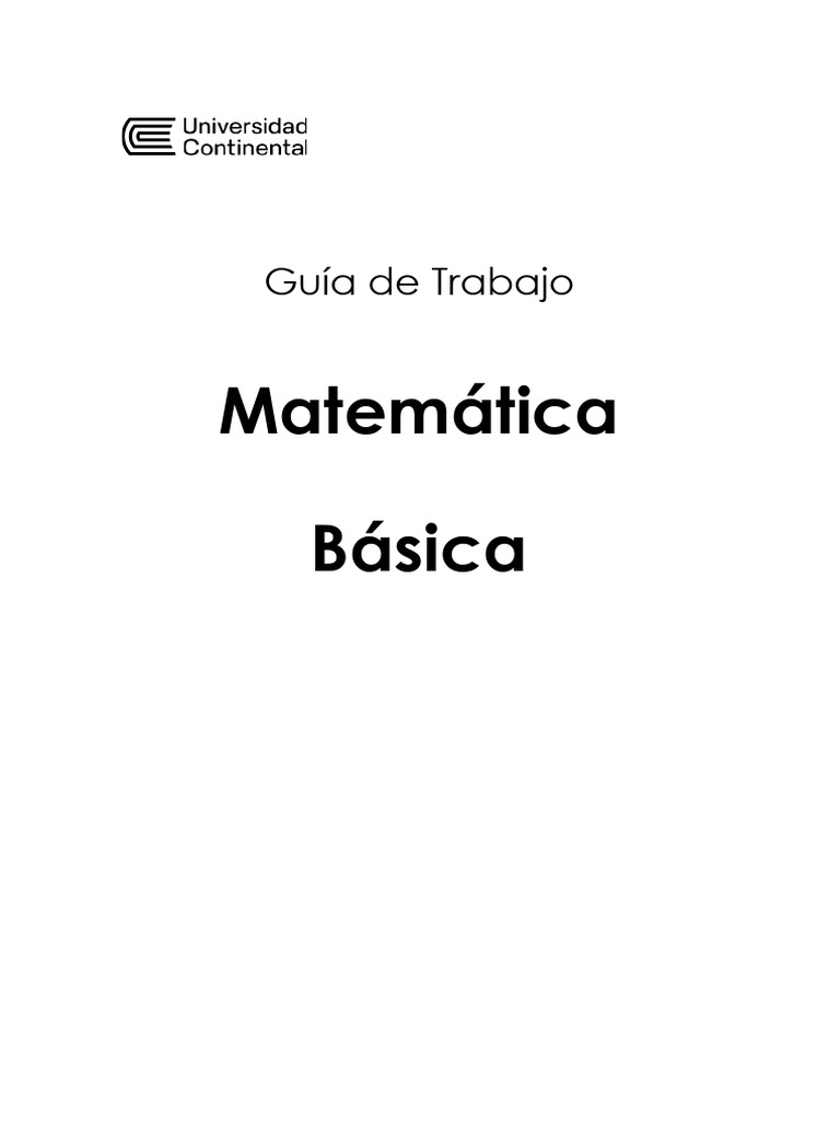 GUÍA - Matematica Básica | PDF | Número Real | Número racional