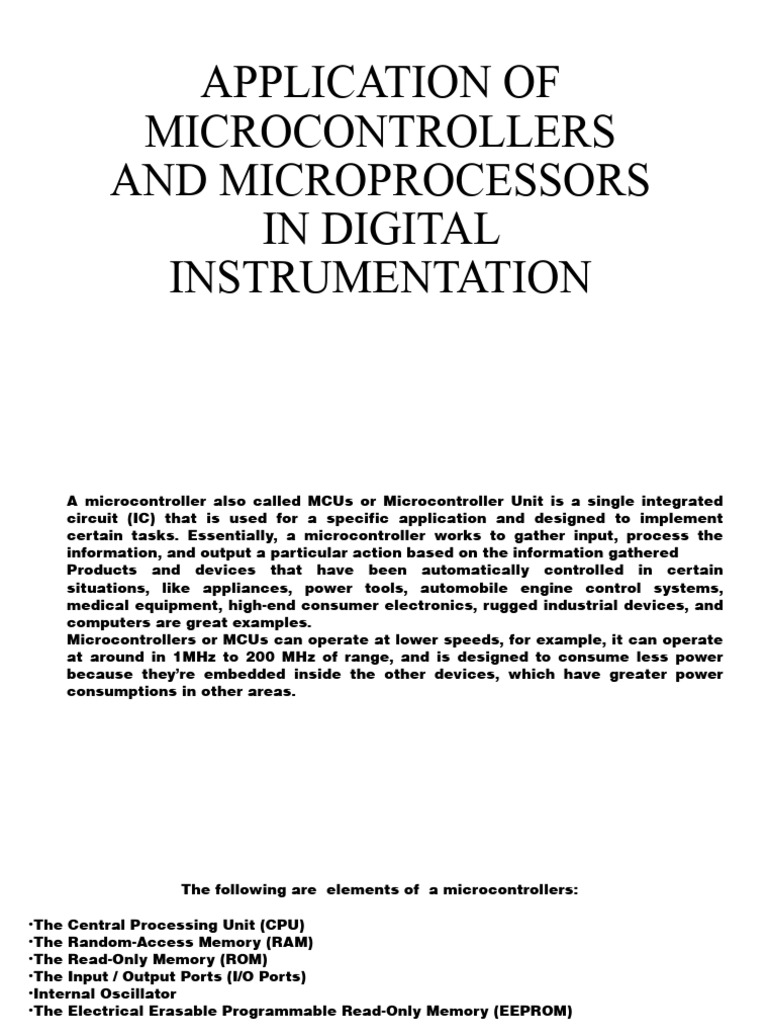Microprocessor and Microcontroller Lecture Note | PDF | Microcontroller ... Microprocessor and Microcontroller Lecture Note | PDF | Microcontroller ...