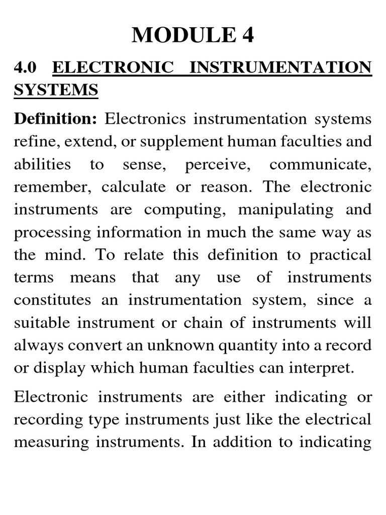 Electronics Instrumentation System (MODULE 4) | PDF | Analog To Digital Converter | Sampling ...