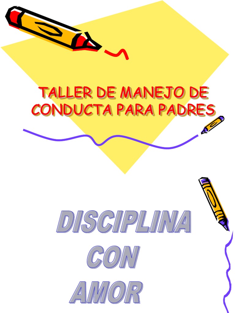 Taller de Manejo de Conducta para Padres | PDF | Disciplinas | Adultos