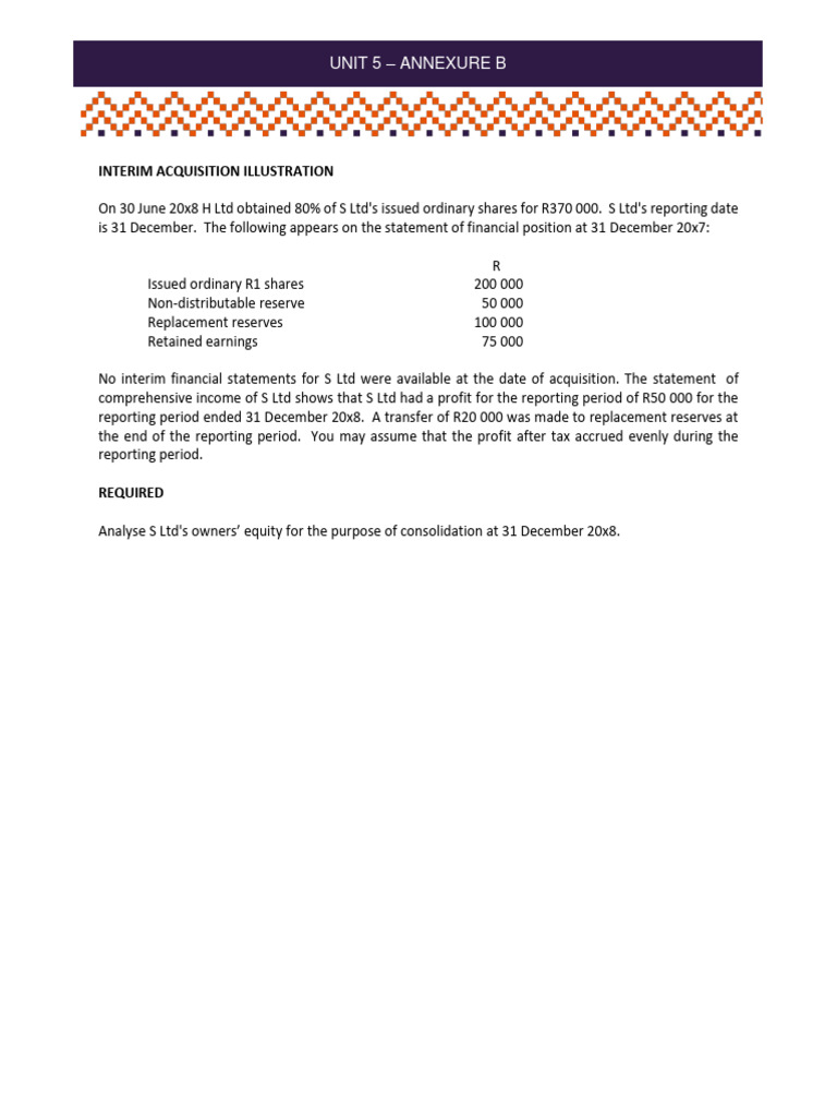 Annexure B Analysis of Equity Illustration | PDF | Business | Finance ...