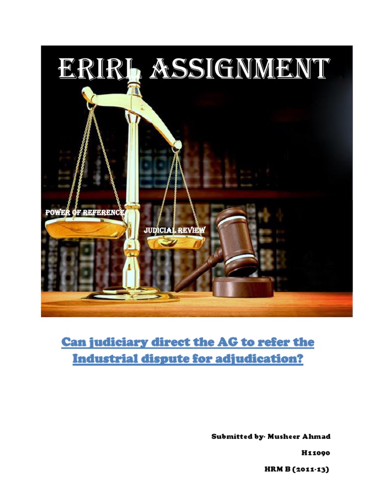 Law Assignment | PDF | Tribunal | Adjudication