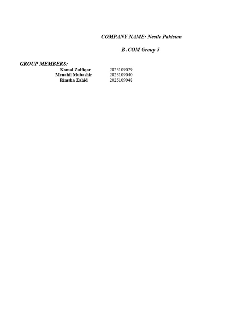 Nestle Financial Analysis | PDF | Dividend | Equity (Finance)