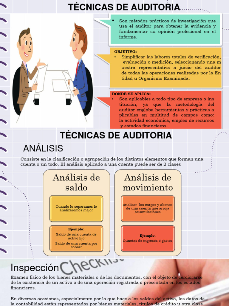 Tecnicas de Auditoria | PDF | Auditoría | Contralor