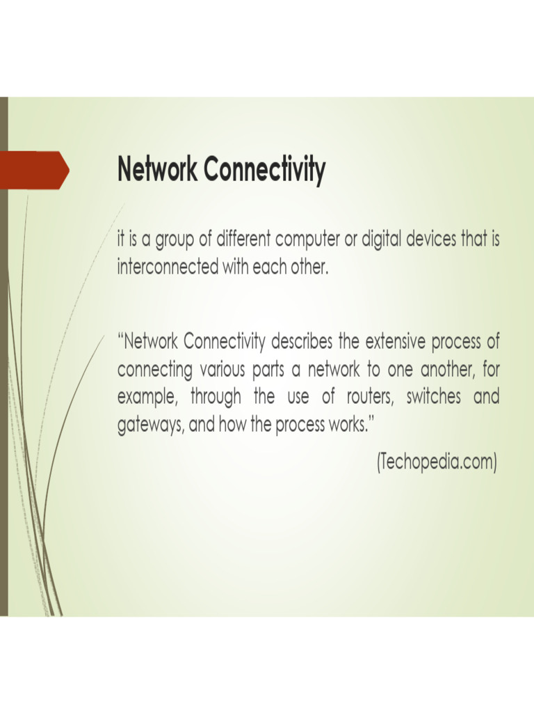 Understanding Network Connectivity Basics | PDF | Computer Network ...