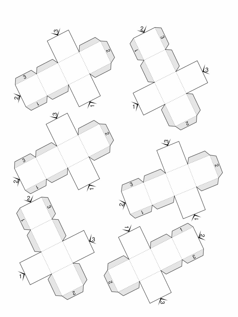 BLANK Small Set of 6 d6 (1 Page) | PDF