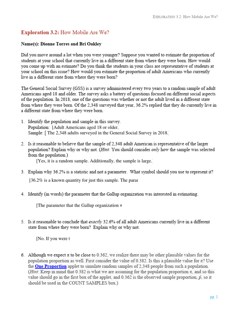 TorresOakley Explor3.2 | PDF | Standard Deviation | Confidence Interval