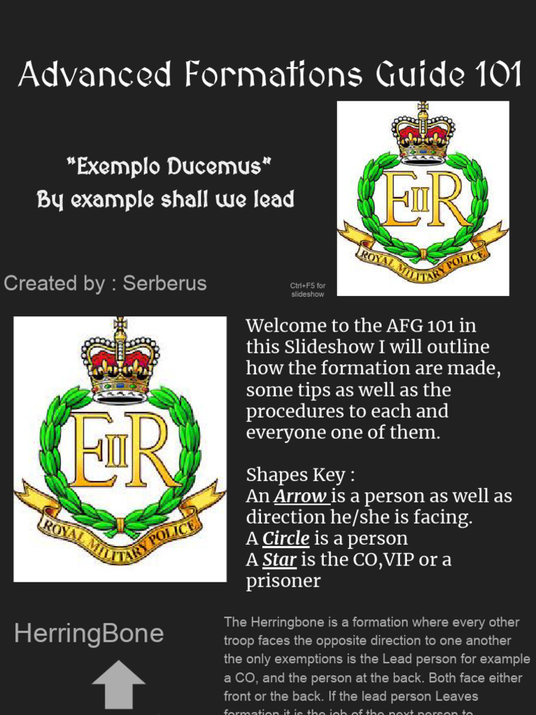 Advanced Formations Guide 101 | PDF | Military