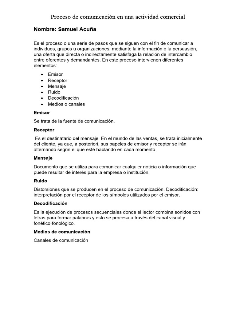 Samuel Acuña Ope de Ventas | PDF | Informática