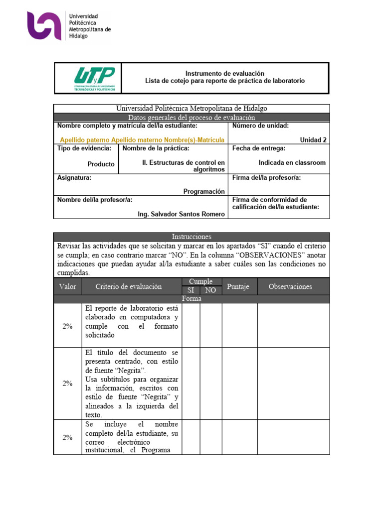 EP2 R-Brica | PDF | Evaluación | Ciencias de la Computación