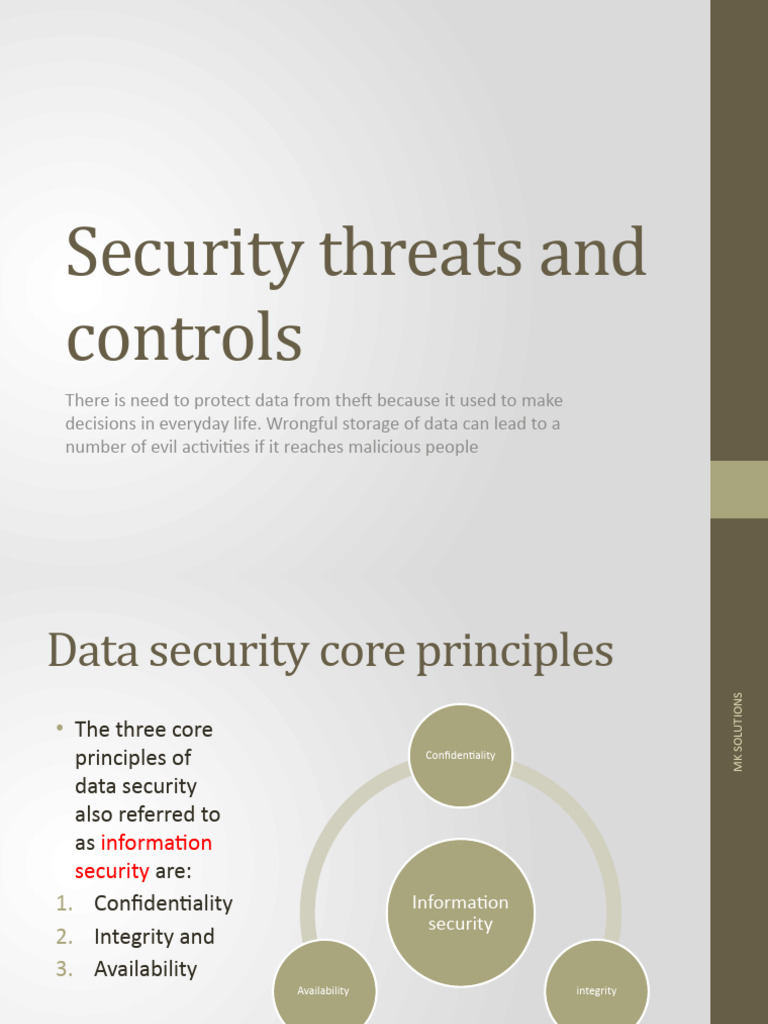 Security Threats and Controls | PDF | Encryption | Security