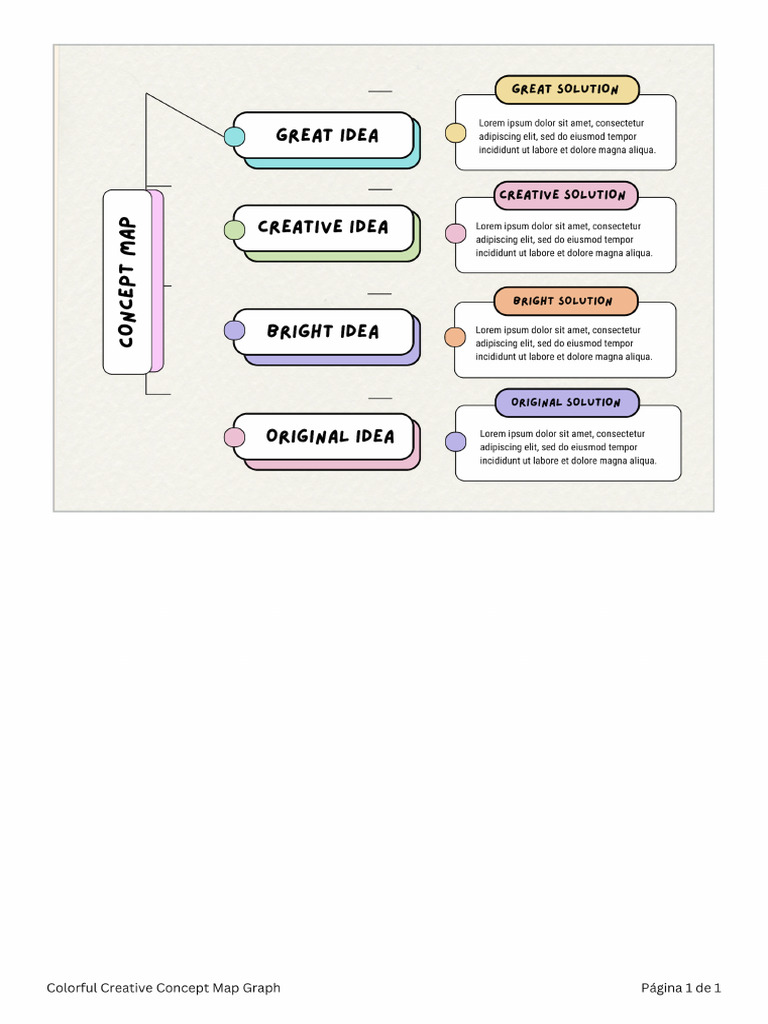 Colorful Creative Concept Map Graph | PDF