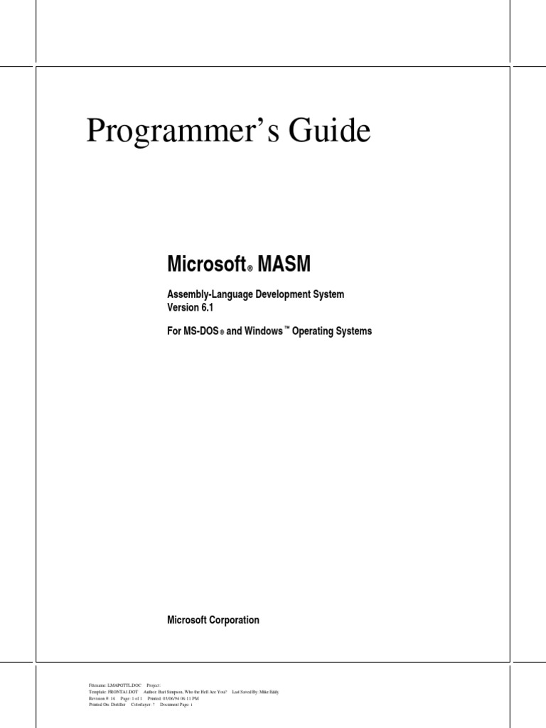 Programmers Guide | PDF | Computer Engineering | Computer Science Programmers Guide | PDF | Computer Engineering | Computer Science