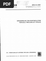 SPLN Trafo Tenaga Bag 2 - Final Dengan Perdir | PDF | Teknologi & Rekayasa