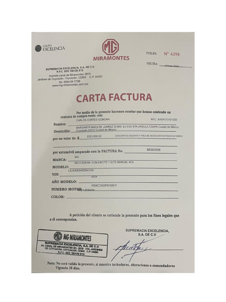 Documentos Carro 2024 | PDF