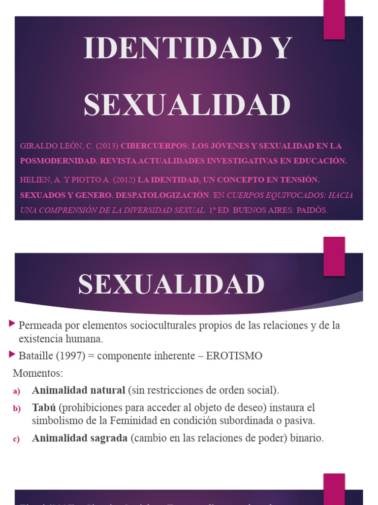 3) Identidad y Sexualidad | PDF | La sexualidad humana | Masculinidad