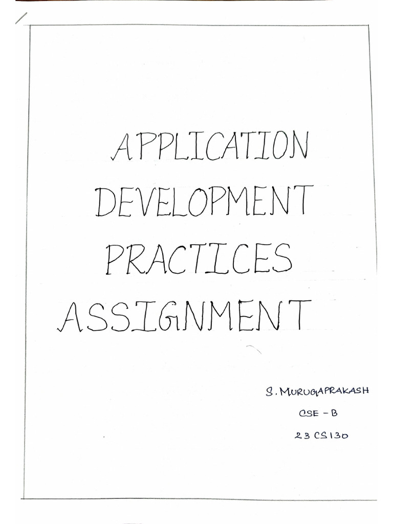 Adp Assignment | PDF