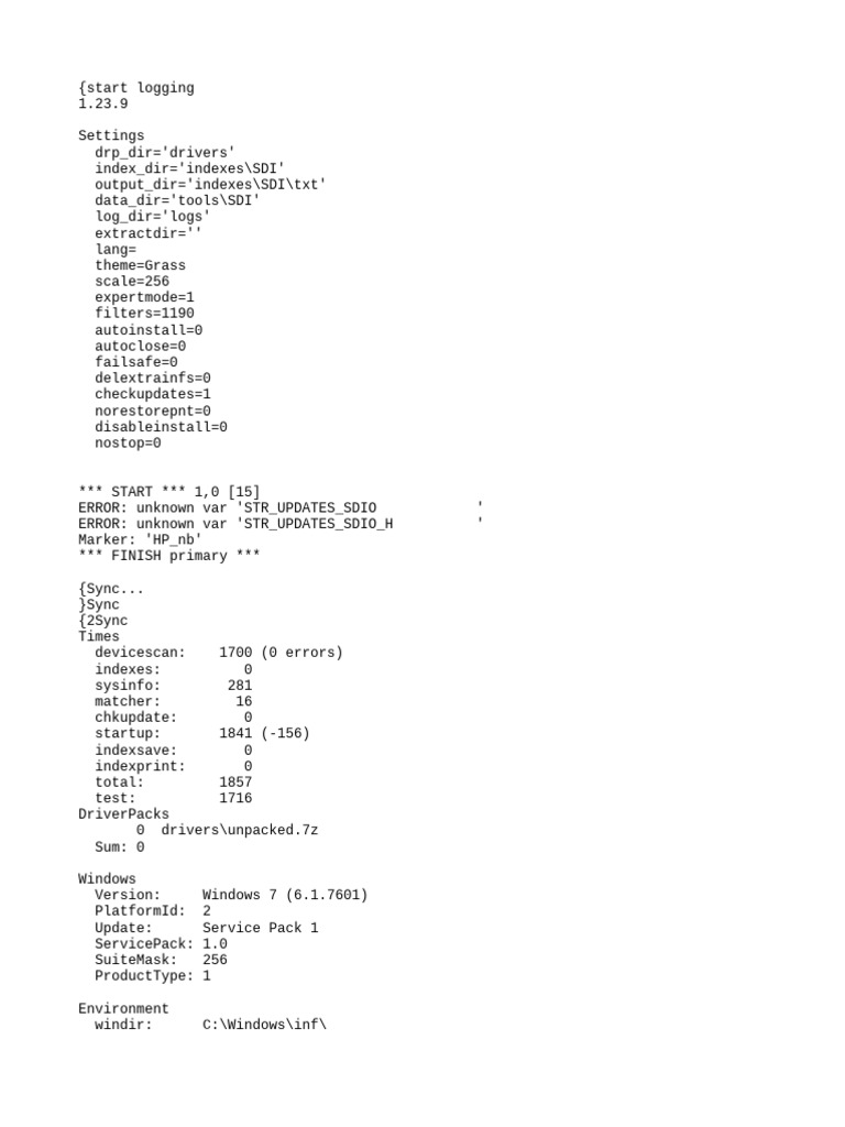 Driver Information Log for HP Laptop | PDF | Device Driver | Usb