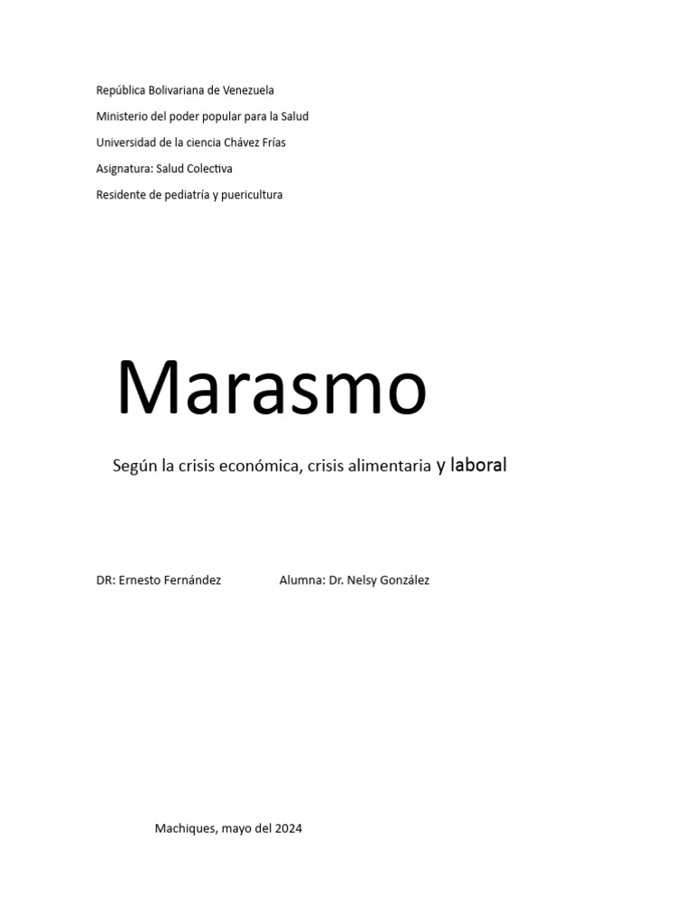 Marasmo | PDF