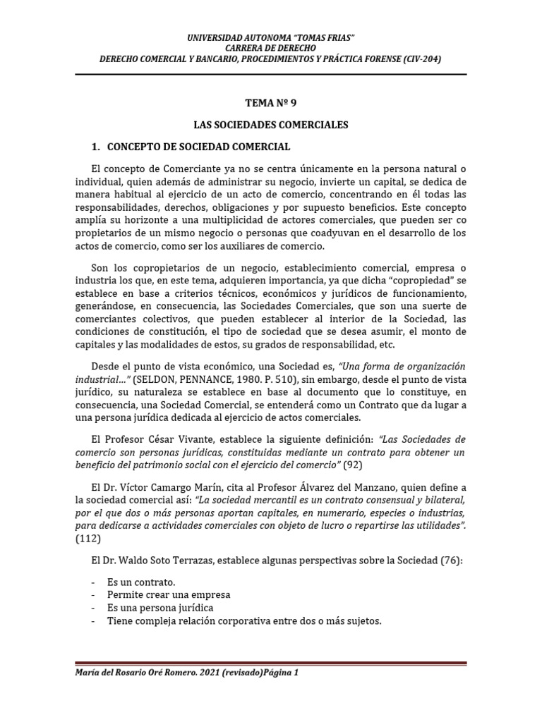 Texto Comercial 2 | PDF | Sociedad de responsabilidad limitada | Sociedad