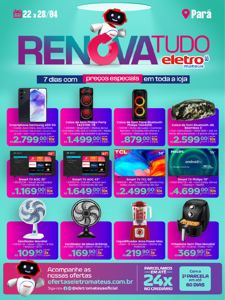 Virtual Encarte Renova Tudo PA 22a28do4 Eletro | PDF