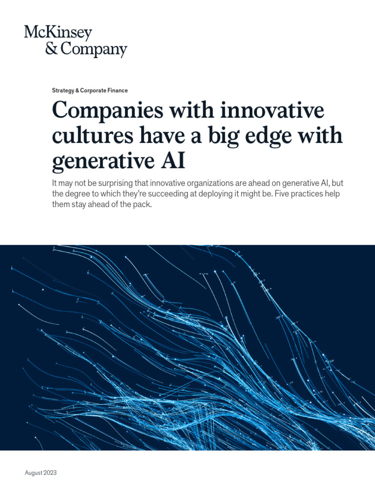 Companies With Innovative Cultures Have A Big Edge With Generative Ai Final | PDF | Artificial ...