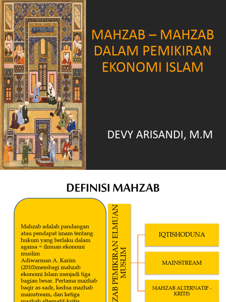 Mahzab - Mahzab Dalam Pemikiran Ekonomi Islam | PDF | Ilmu Sosial ...
