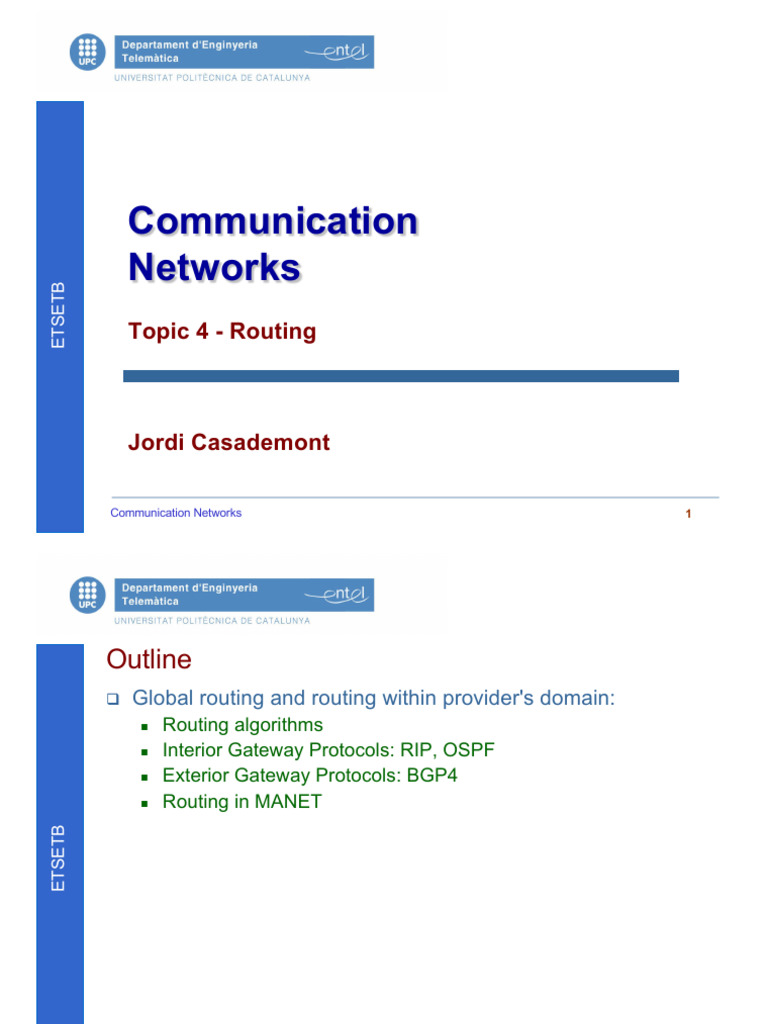 CN4-Slides Routing | Download Free PDF | Routing | Computer Network CN4-Slides Routing | Download Free PDF | Routing | Computer Network
