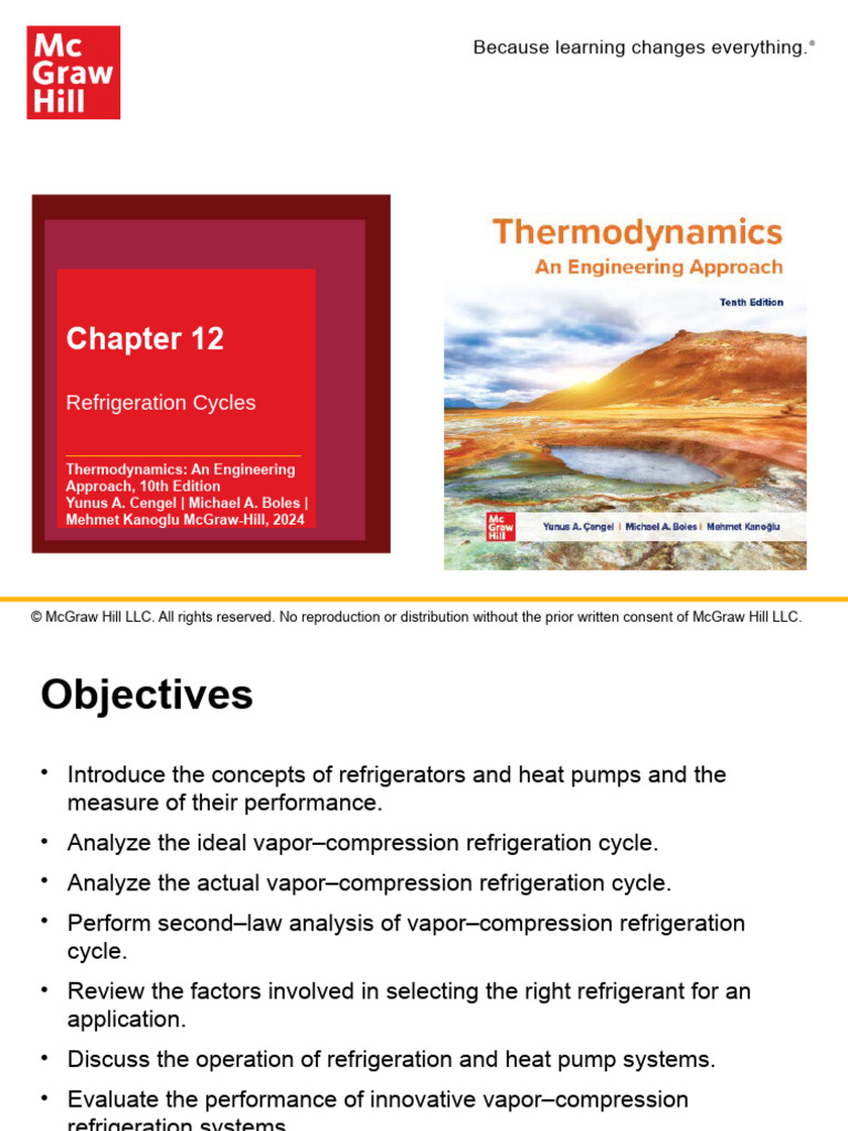 Chapter 12 Refrigeration Cycles | PDF | Refrigeration | Heat Pump