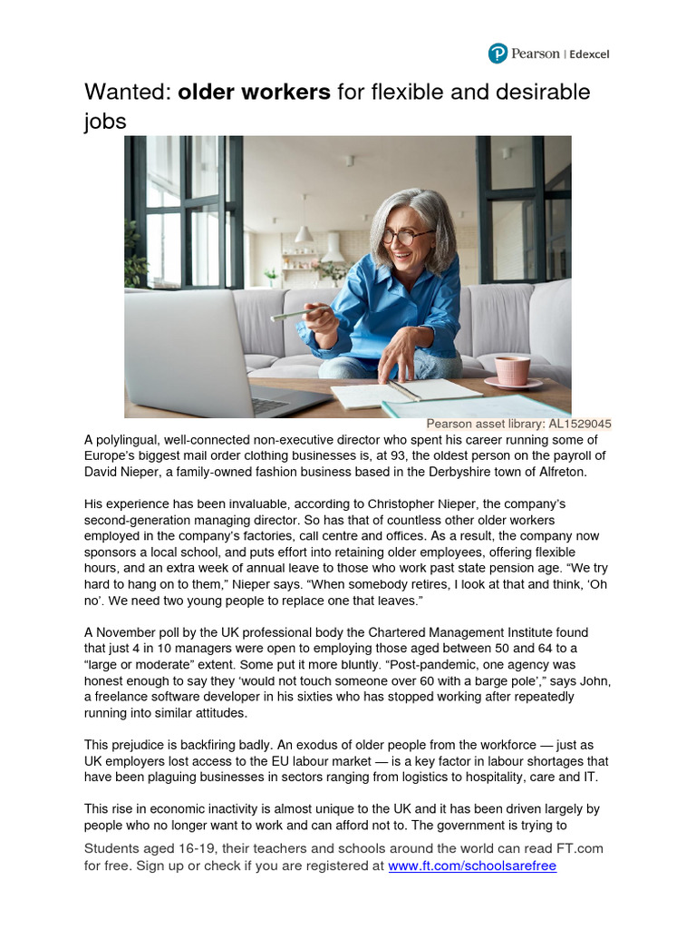 ks4 Case Study 14 Workforce | PDF | Employment | Financial Times