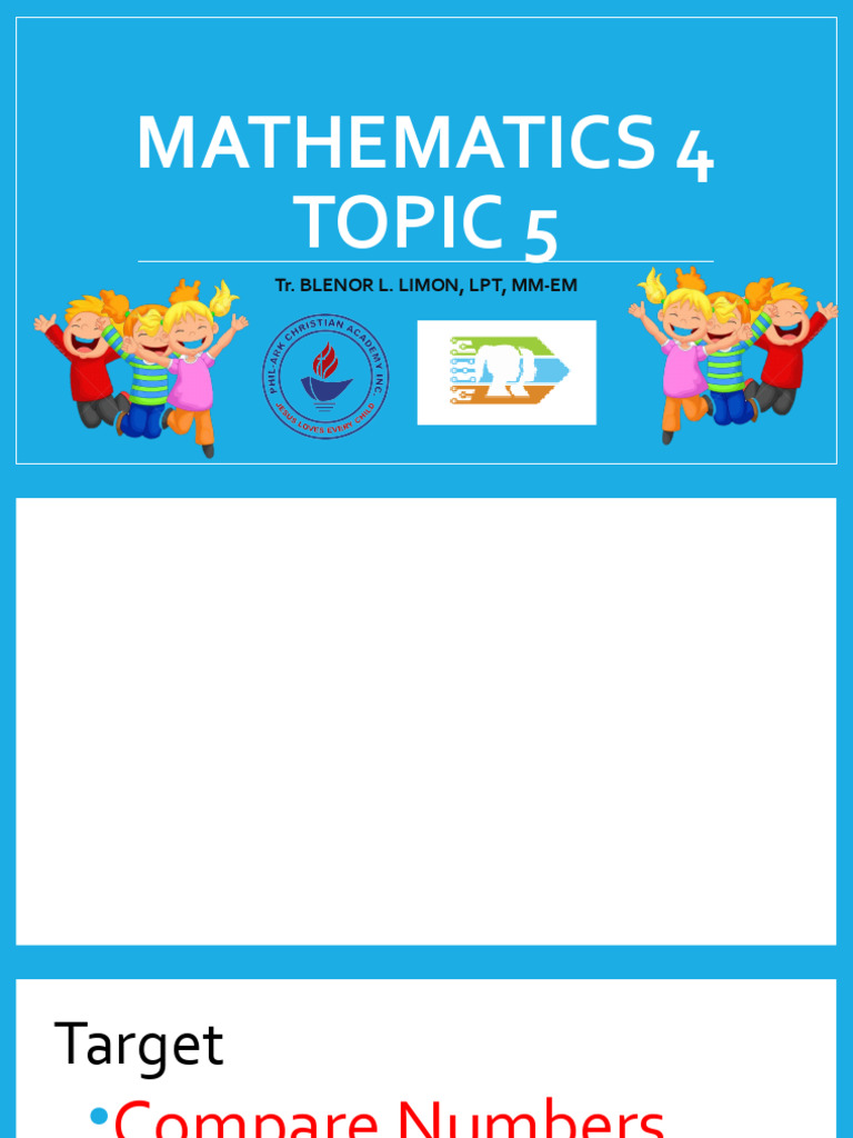 Q1-Mathematics 4- Topic 5 | Download Free PDF | Mathematics | Numbers