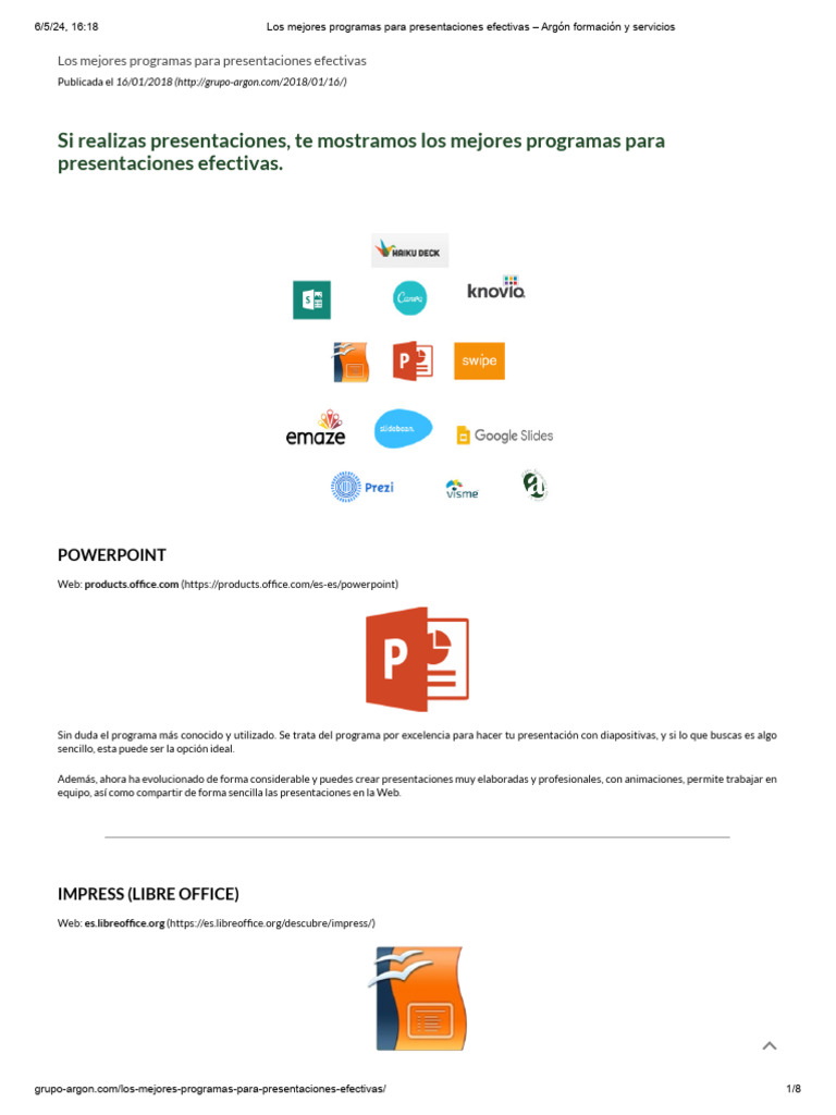 Los mejores programas para presentaciones efectivas – Argón formación y servicios | Descargar ...