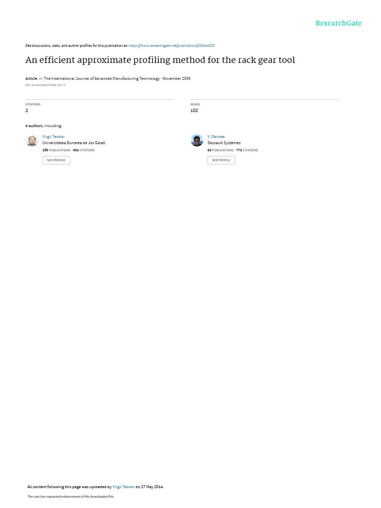 An Efficient Approximate Profiling Method For The | PDF | Equations ...