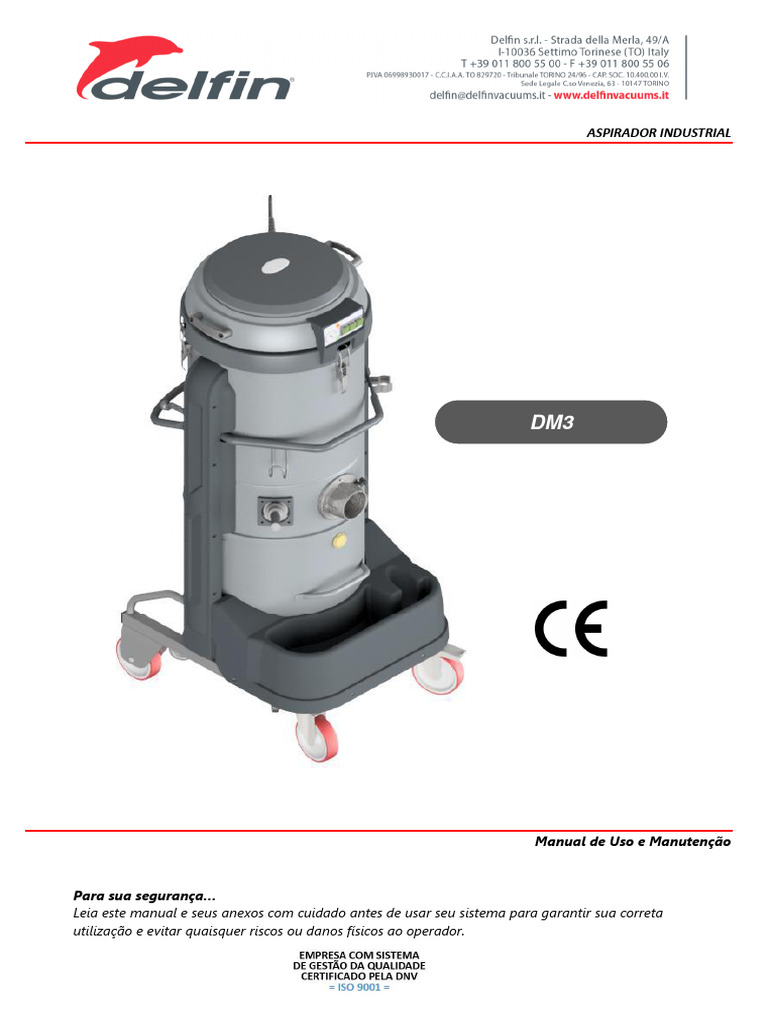 Manual de Uso do Aspirador DM3 Delfin | PDF | Embalagem e rotulagem ...