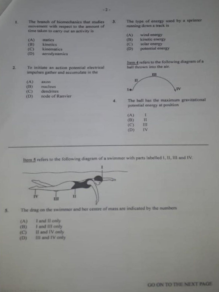 2018 PE Unit 2 Paper 1 | PDF