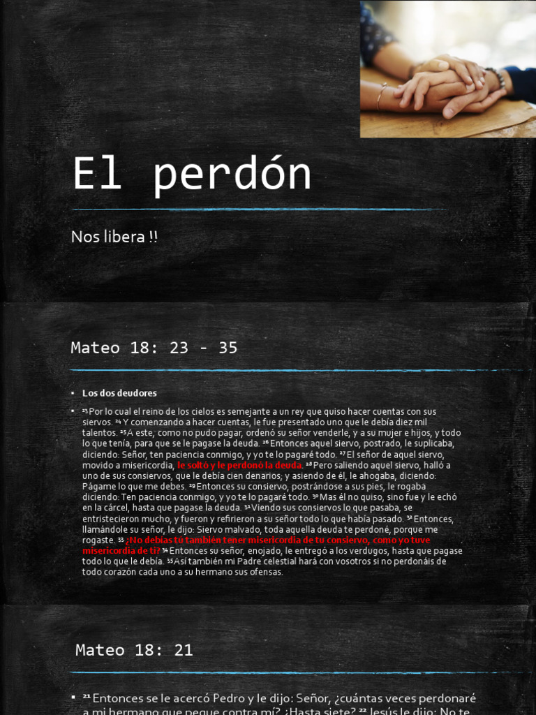 El Perdón | PDF | Perdón | Oración