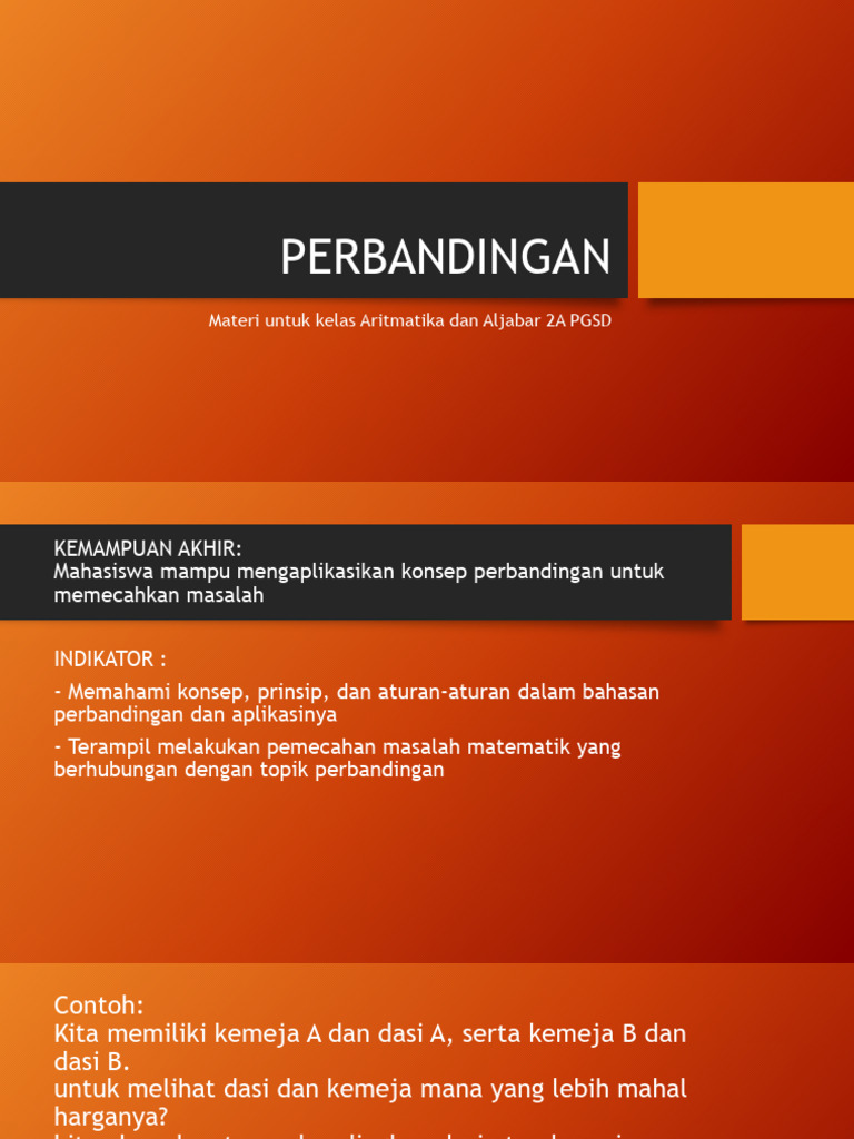 PERBANDINGAN | PDF