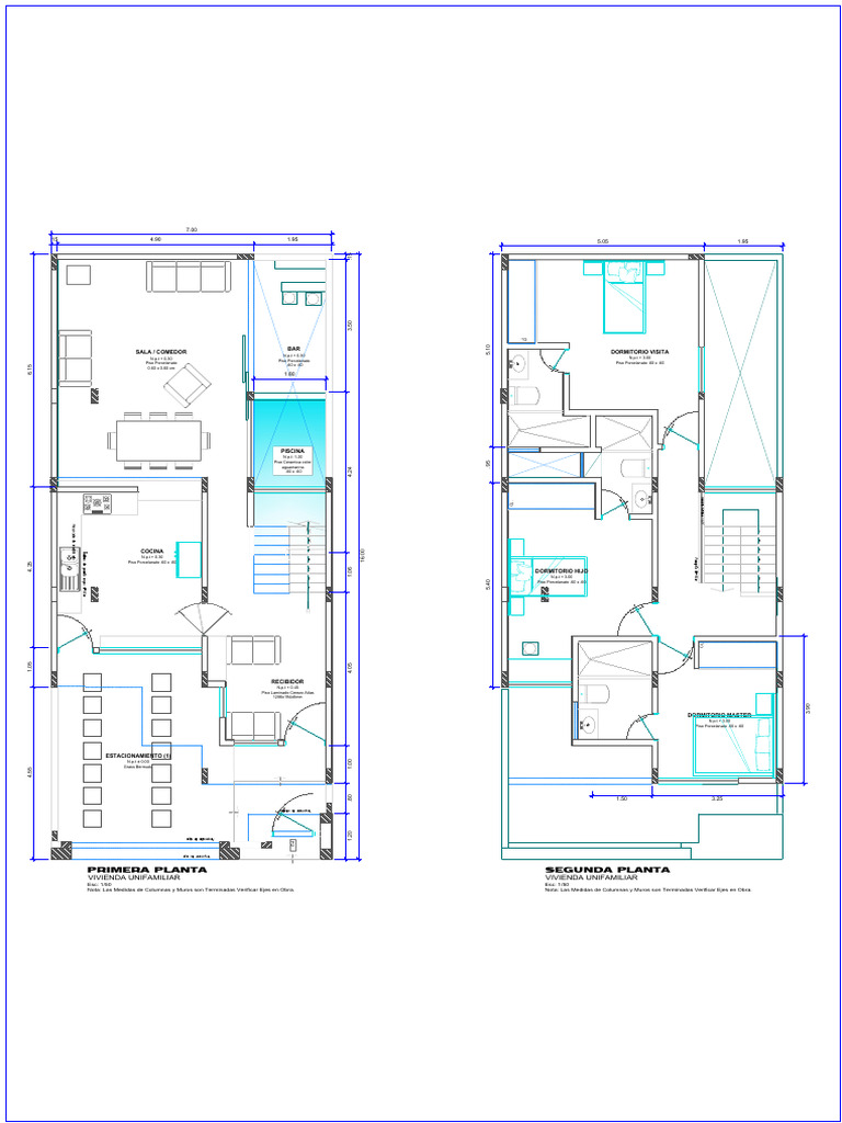 Plano A2 Sanitarias | PDF