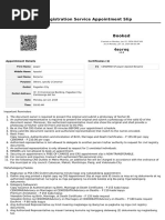 CRS Appointment Slip and Guidelines | PDF | Separation Of Powers ...