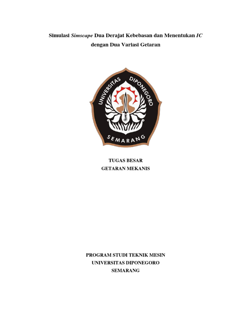 Contoh Laporan Tugas Besar | PDF