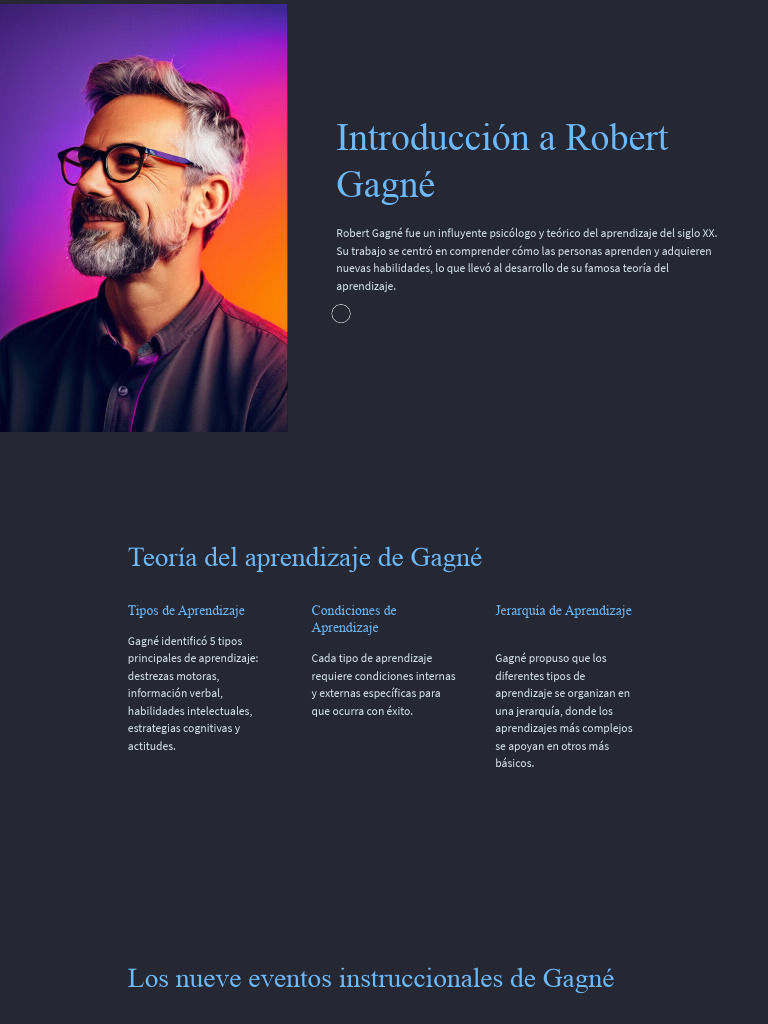 Robert-Gagne[1] | PDF | Aprendizaje | Diseño instruccional