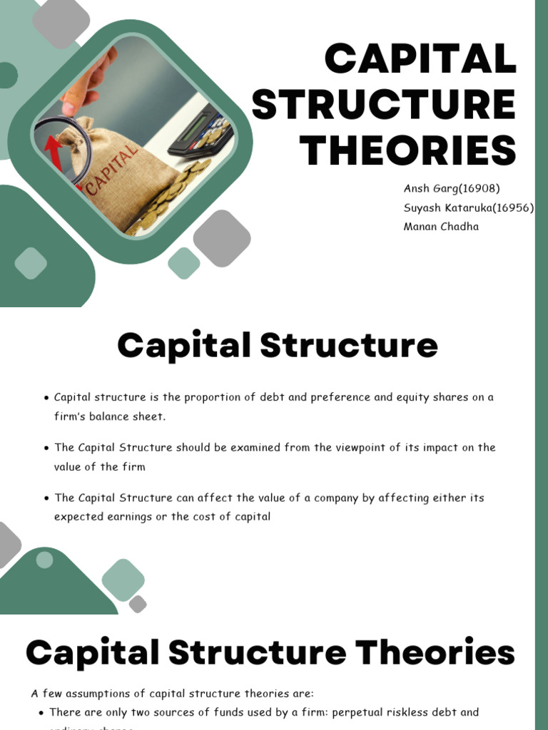 FM Presentation Capital Theory | Download Free PDF | Capital Structure ...